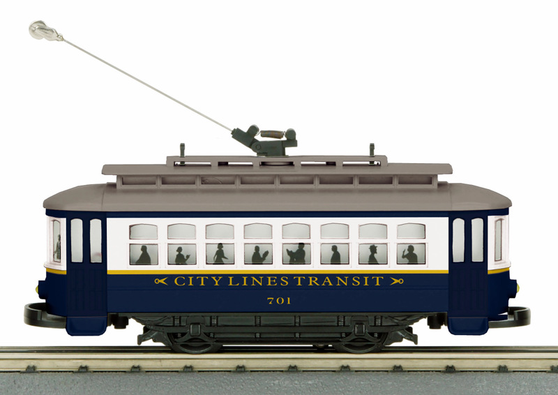 MTH 30-5230 Bump-n-Go Trolley, City Lines