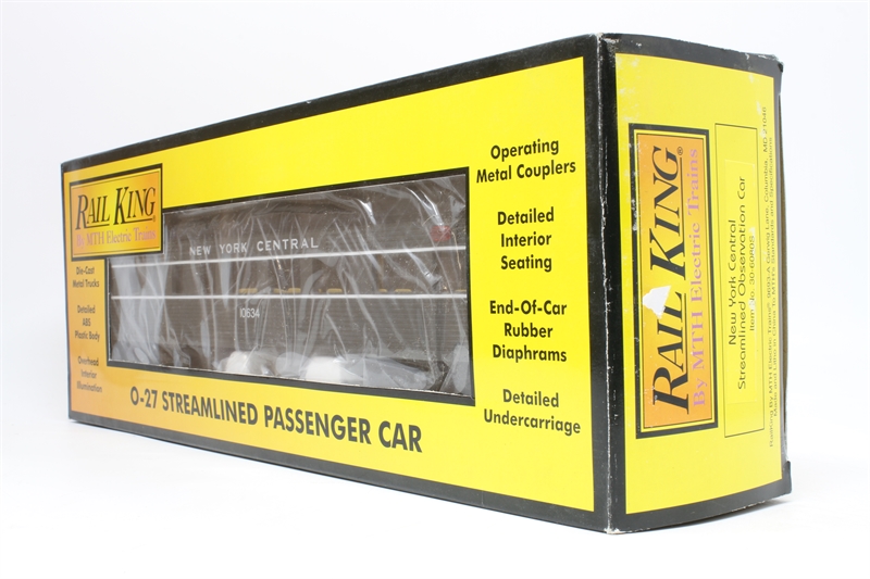 MTH 30-6080S-4 Streamlined observation car #10634 of the New York Central