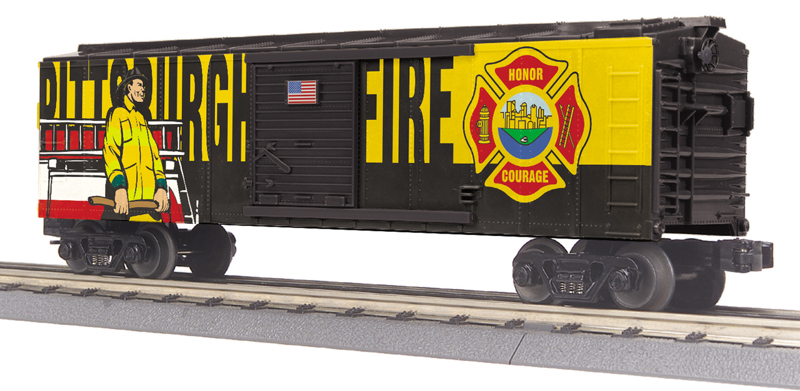 MTH 30-74907 Box Car, Pittsburgh Fire and Rescue #2018