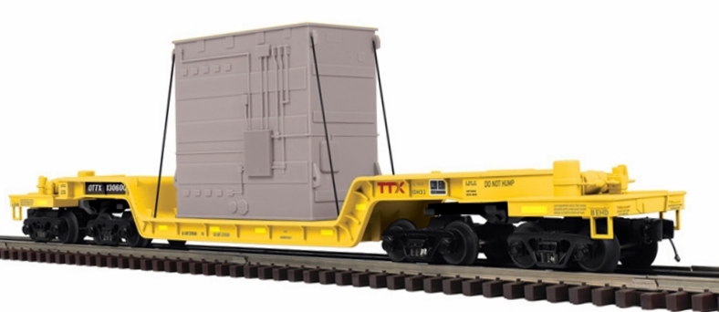 Atlas 3003051 75' Depressed Center Flat Car with Load, TTX (QTTX) - Hattons