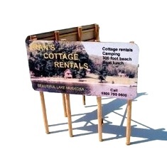 Osborn Model Kits 3023OMK V Shaped Billboard (wooden kit)