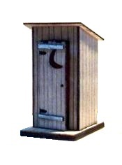 Osborn Model Kits 3042OMK Outhouse (wooden kit) - Hattons