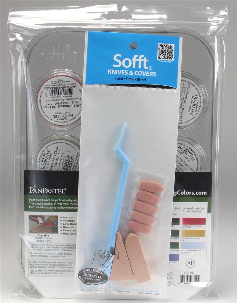 PanPastel 30703PPS 7-Colors Weathering Kit, Scenery Colors - Hattons