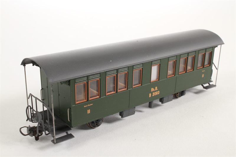 Bemo 3230-140 2nd Class 4-Wheel Coach B2060 of the Rhaetian Railway,