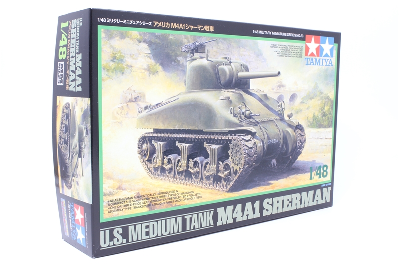 Tamiya 32523TAM U.S. Medium Tank M4A1 Sherman