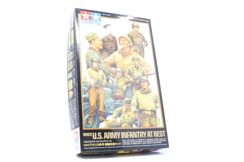 Tamiya 32552TAM WW.II U.S. Army Infantry at Rest
