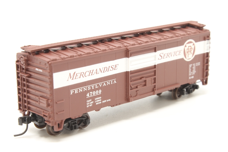 Atlas 3433ATL 40' PS-1 single sliding door boxcar of the Pennsylvania