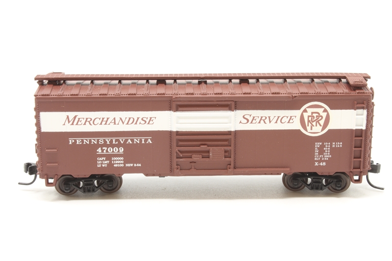 Atlas 3433ATL 40' PS-1 single sliding door boxcar of the Pennsylvania