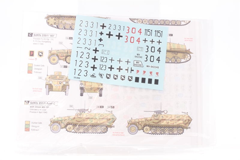 Star Decals 35-856SDA Panzer Mix #3 East Prussia-Koenigsburg