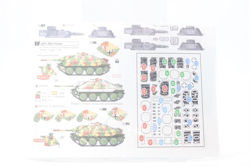 Star Decals 35-943SDA Hungarian Panzer IV and Hetzer - Hattons