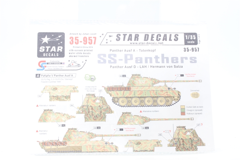 Star Decals 35-957SDA SS-Panthers