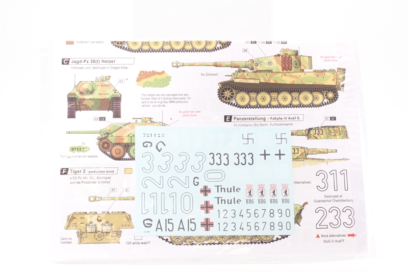 Star Decals 35-980SDA Battle for Berlin '45 Tanks and - Hattons