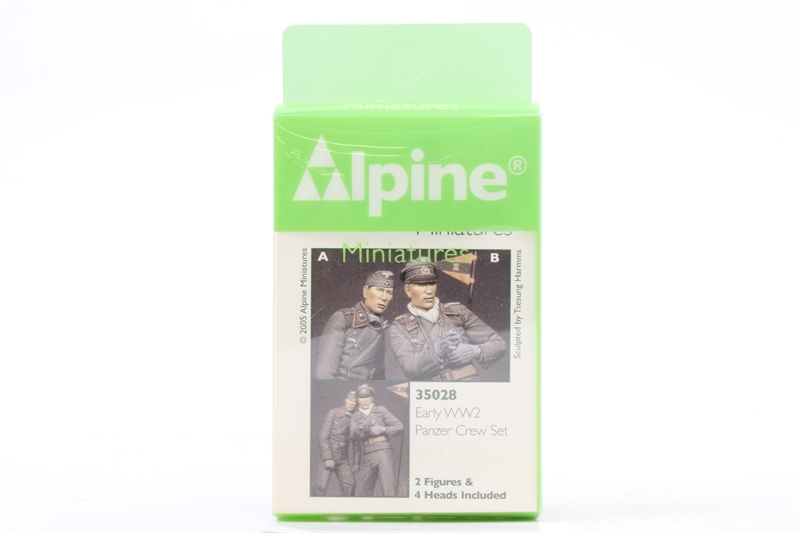 Alpine Miniatures 35028ALPN Early WWII Panzer Crew - Hattons