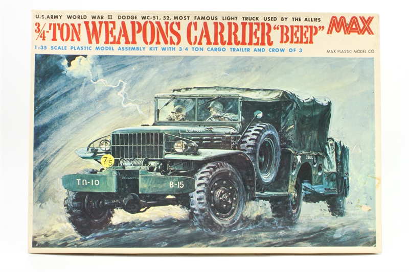 Max Plastic Model 3503-0800MAX Dodge WC-51 3/4-ton weapons carrier 'Beep'