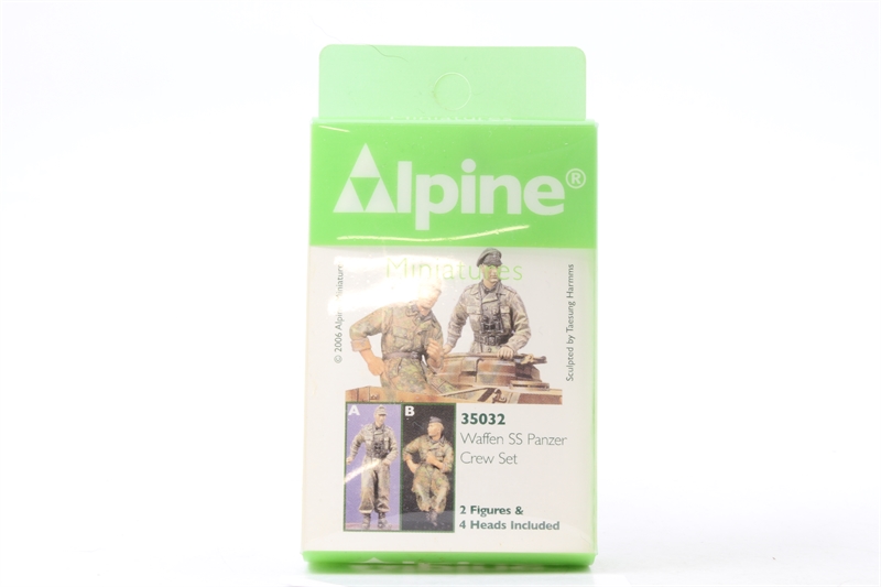 Alpine Miniatures 35032ALPN Waffen SS Panzer Crew Set (2 Fig.)