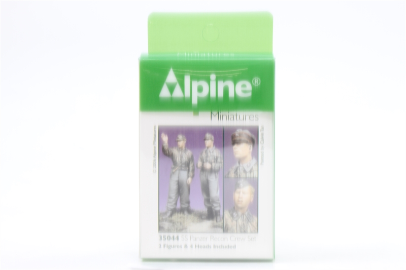 Alpine Miniatures 35044ALPN Waffen SS Panzer Recon Crew Set (2 Fig.)