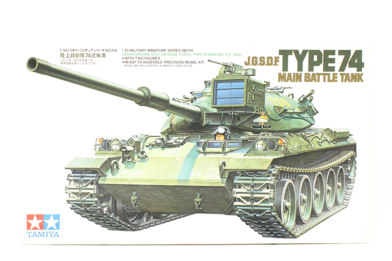 Tamiya 35114TAM J.G.S.D.F. Type 74 Japanese tank - Hattons