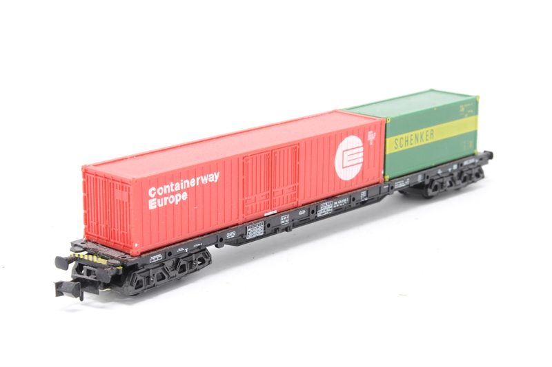 Minitrix 3511Mini Container Wagon of the German DB - Hattons