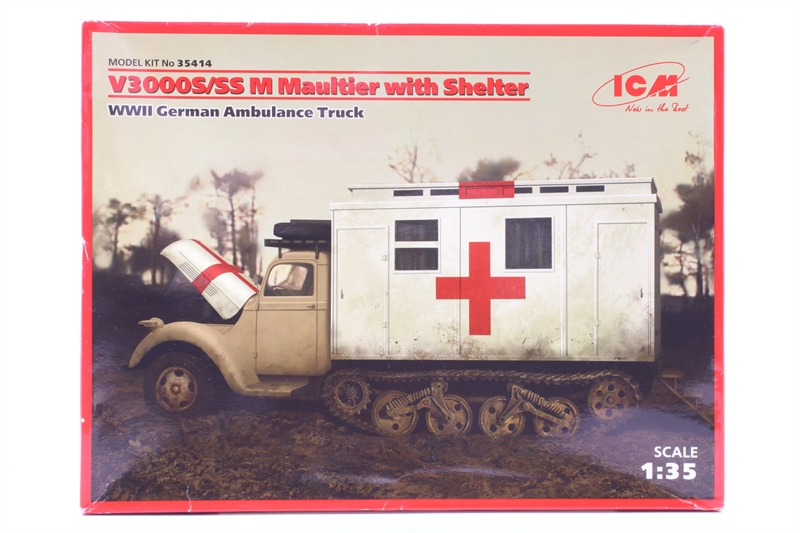 ICM 35414 V3000S/SS Maultier ambulance truck with shelter