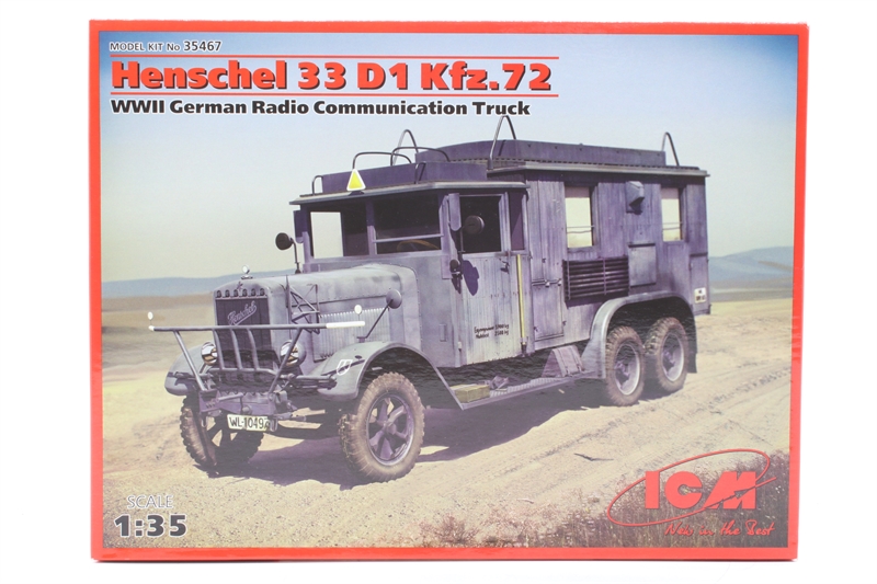 ICM 35467 Henschel 33 D1 Kfz 72 radio communications truck