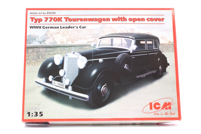 ICM 35534 Type 770K W150 Tourenwagen German Leaders car with open cover