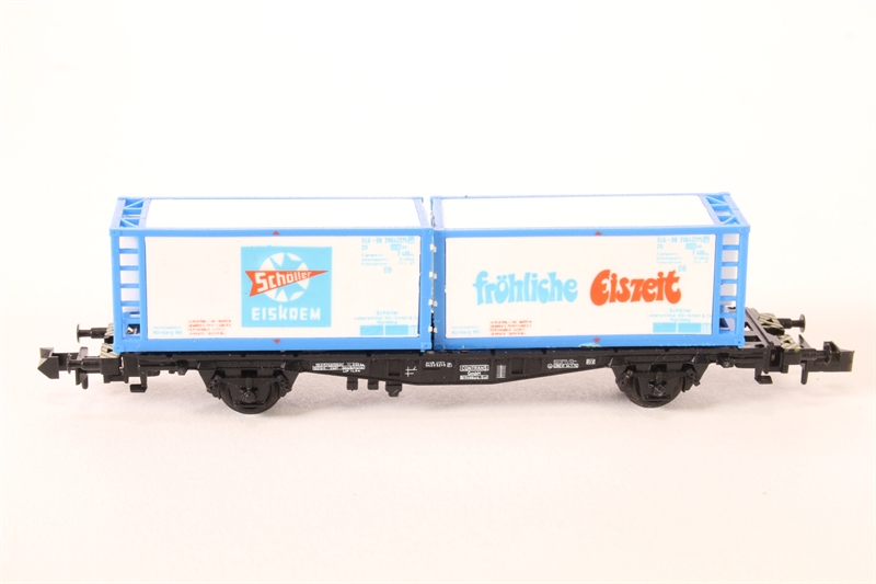 Minitrix 3562 Bogie Container Wagon of the German DB