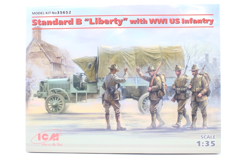 ICM 35652ICM Standard B 'Liberty' with WWI US Infantry