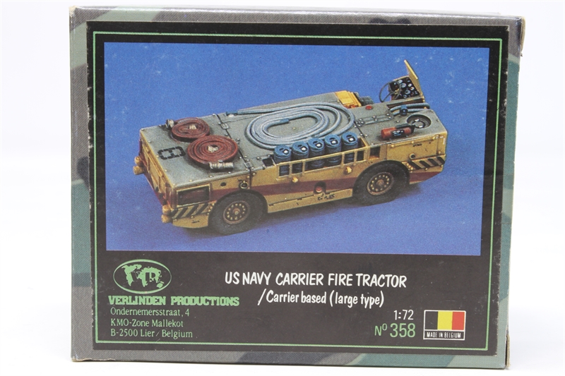 Verlinden Productions 358VER US Navy carrier fire tractor unit