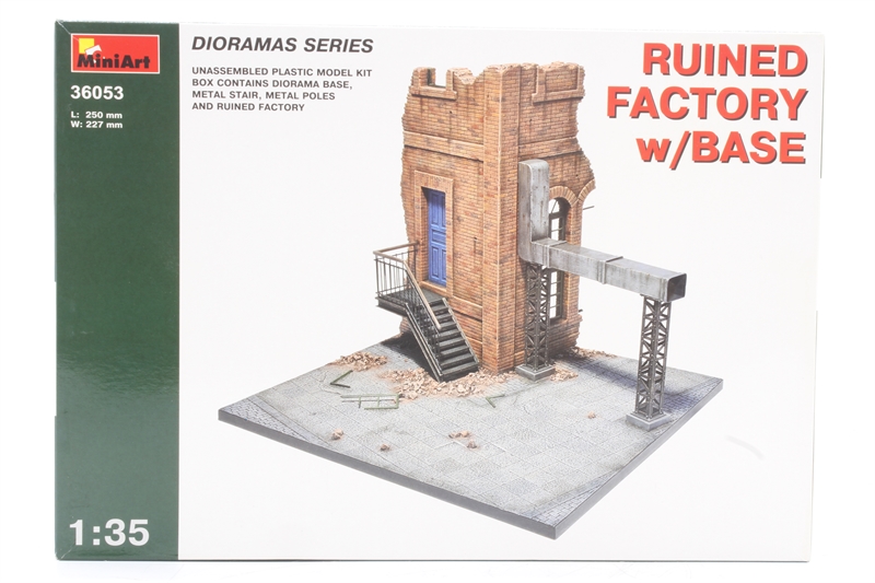 MiniArt 36053MIA RUINED FACTORY w/BASE