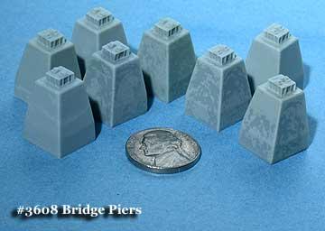Fine N Scale 3608FNS Bridge Piers for Micro-Engineering Girder Bridge and