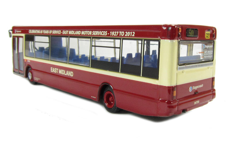 EFE 36704 Plaxton SLF Dart MkII 1 door East Midlands 85 Years bus ...