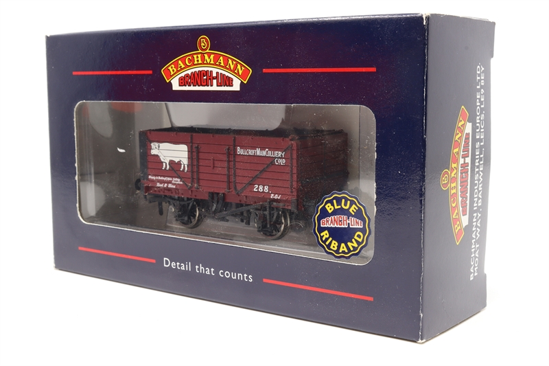 Bachmann Branchline 37-080ZGBullcroft 7 Plank wagon 288 'Bullcroft Main ...