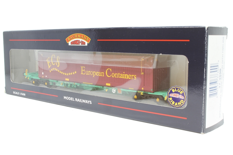 Bachmann Branchline 37-300b-single Intermodal bogie wagon - Hattons
