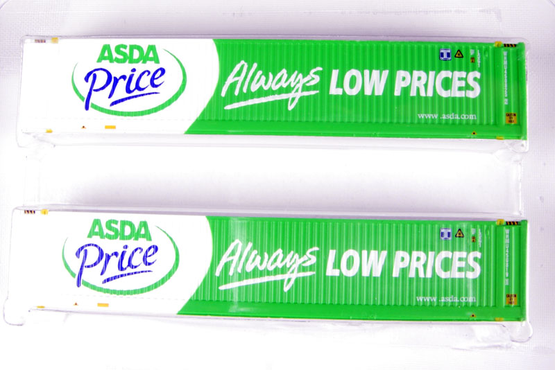 Graham Farish 379-374 45ft container ASDA - Pack of 2
