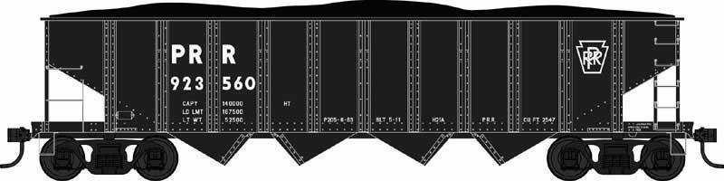 Bowser 38030BOW H21a 4-Bay Hopper, Pennsylvania Railroad - Hattons