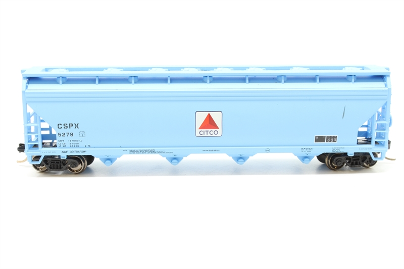 Atlas 39653 4-bay ACF 5250 covered hopper of Citgo - blue with blue and