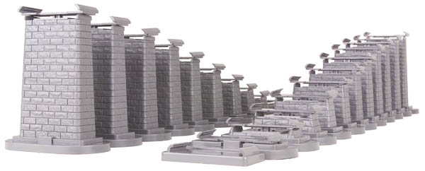 MTH 40-1113 RealTrax 24 Piece Graduated Trestle System Set (for Lionel