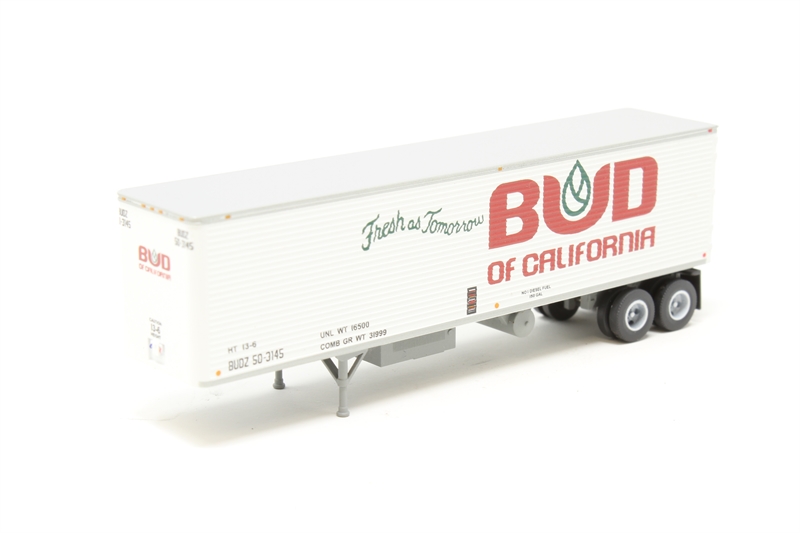 Trainworx 40254-02 40' corrugated box trailer 'Bud of - Hattons