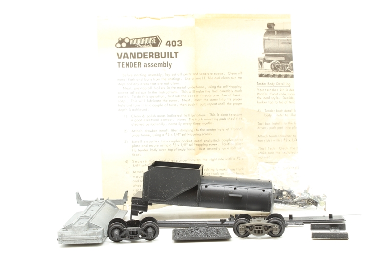 Roundhouse Products 403RH Short Vanderbilt Tender Kit - Hattons