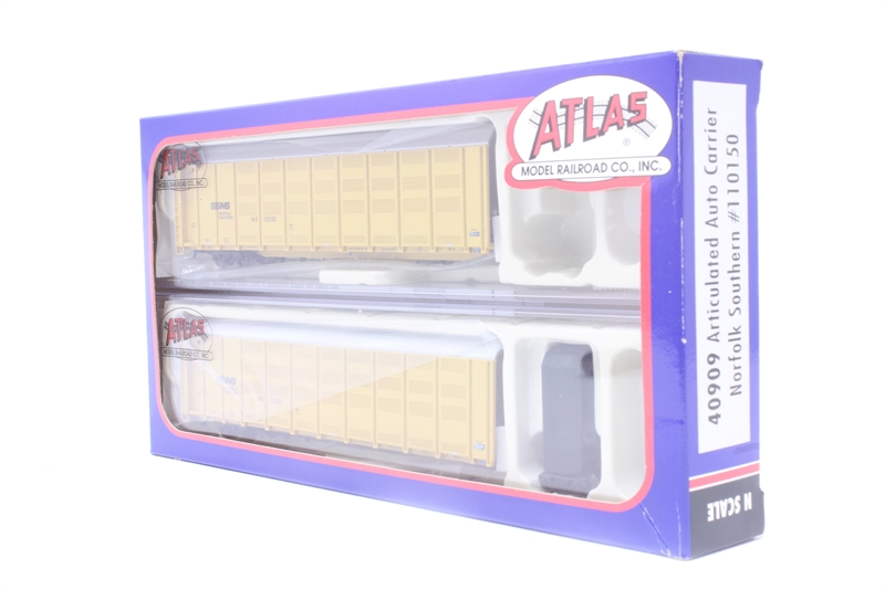 Atlas 40909Atlas Enclosed articulated Autorack of the Norfolk Southern