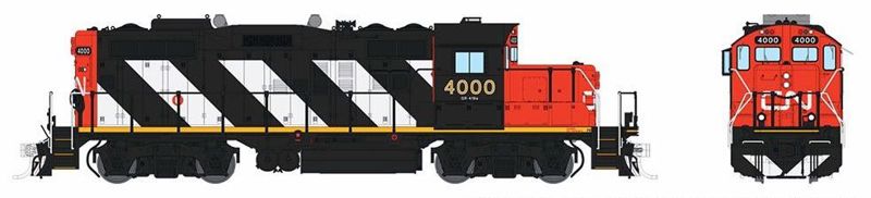 Rapido Trains North America 41001RNA GP9rm EMD 4000 of the Canadian
