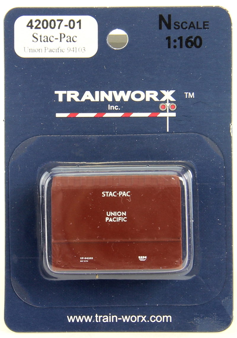 Trainworx 42007-01 20' Stac-Pac Auto Container, Union Pacific #94103