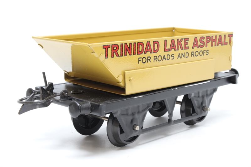 Hornby Tinplate 42221 No.50 rotary tipping wagon 'Trinidad Lake Asphalt'