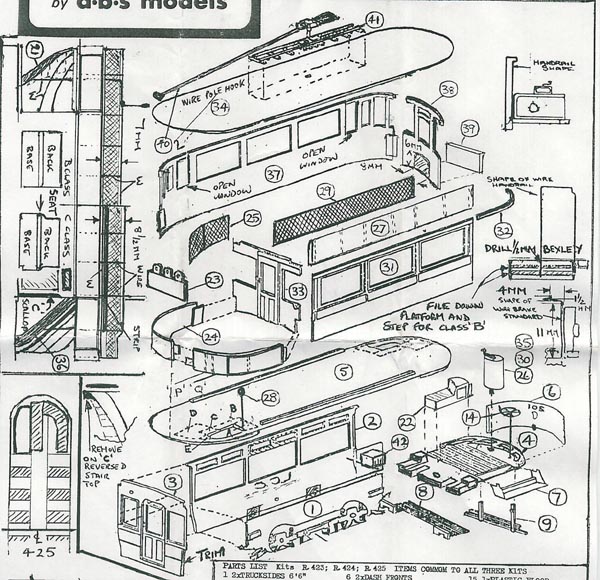 Eastern Express 425 LCC Bexley or Southampton Class B enclosed top tram
