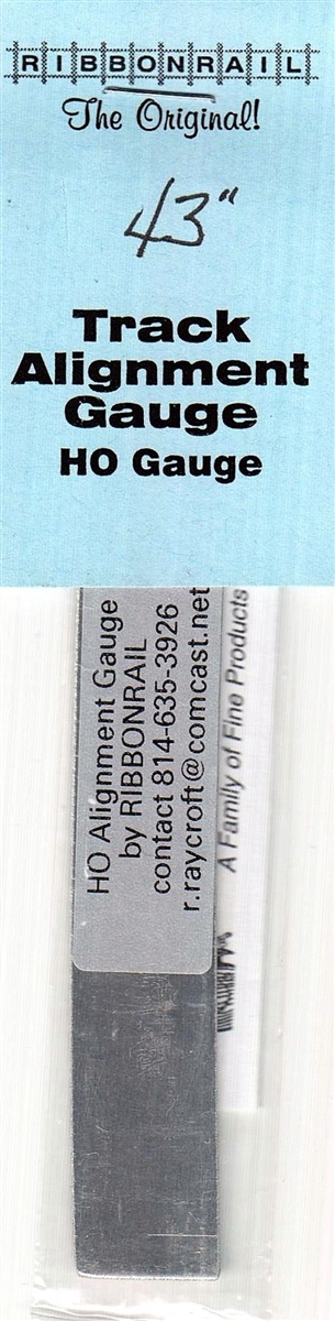 Ribbon Rail 43RBB 5" Track Alignment Gauge, Curved 43" Radius