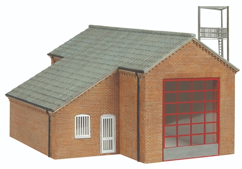 Bachmann Branchline 44-0177 Fire Station - brick built - Hattons