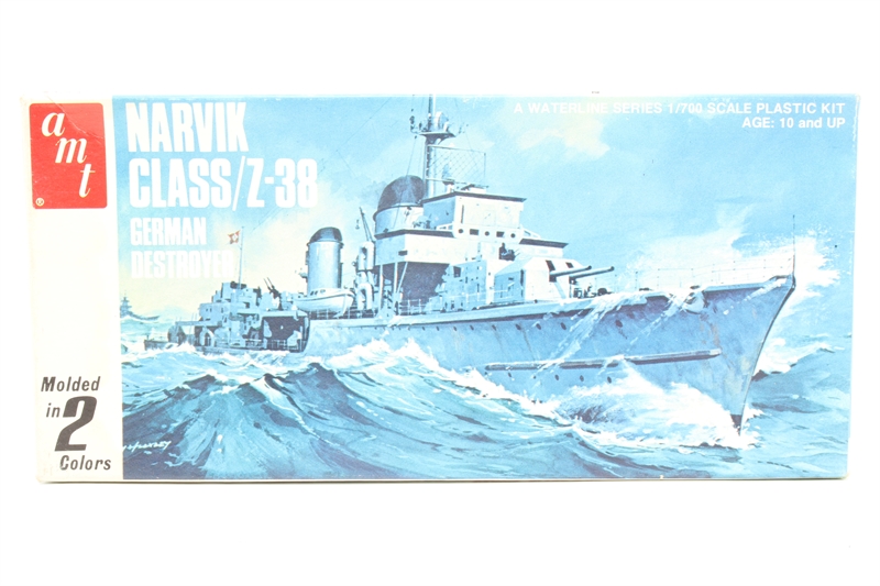 AMT 4402-AMT Narvik Class Z-38 German Destroyer