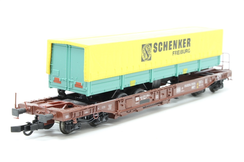 Roco 44311G Container Wagon of the DB with Schenker Freiberg Container