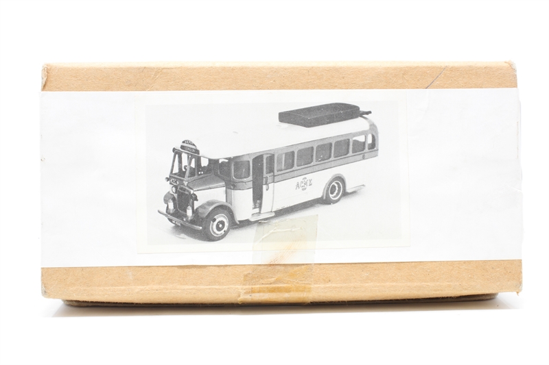 Pirate White Metal 443 Gilford 1930 Half cab coach with Petty body