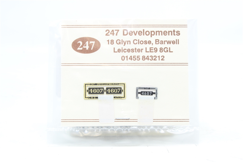 LDT (Littfinski DatenTechnik) 4607 Cab side and smokebox numbers 4607